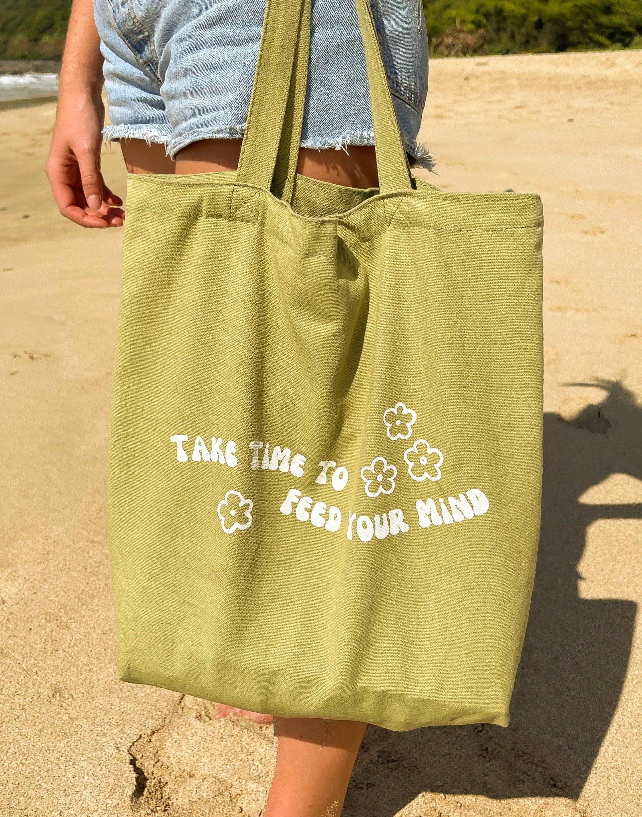 Take Time Tote Bag – Sun Freckled Studio